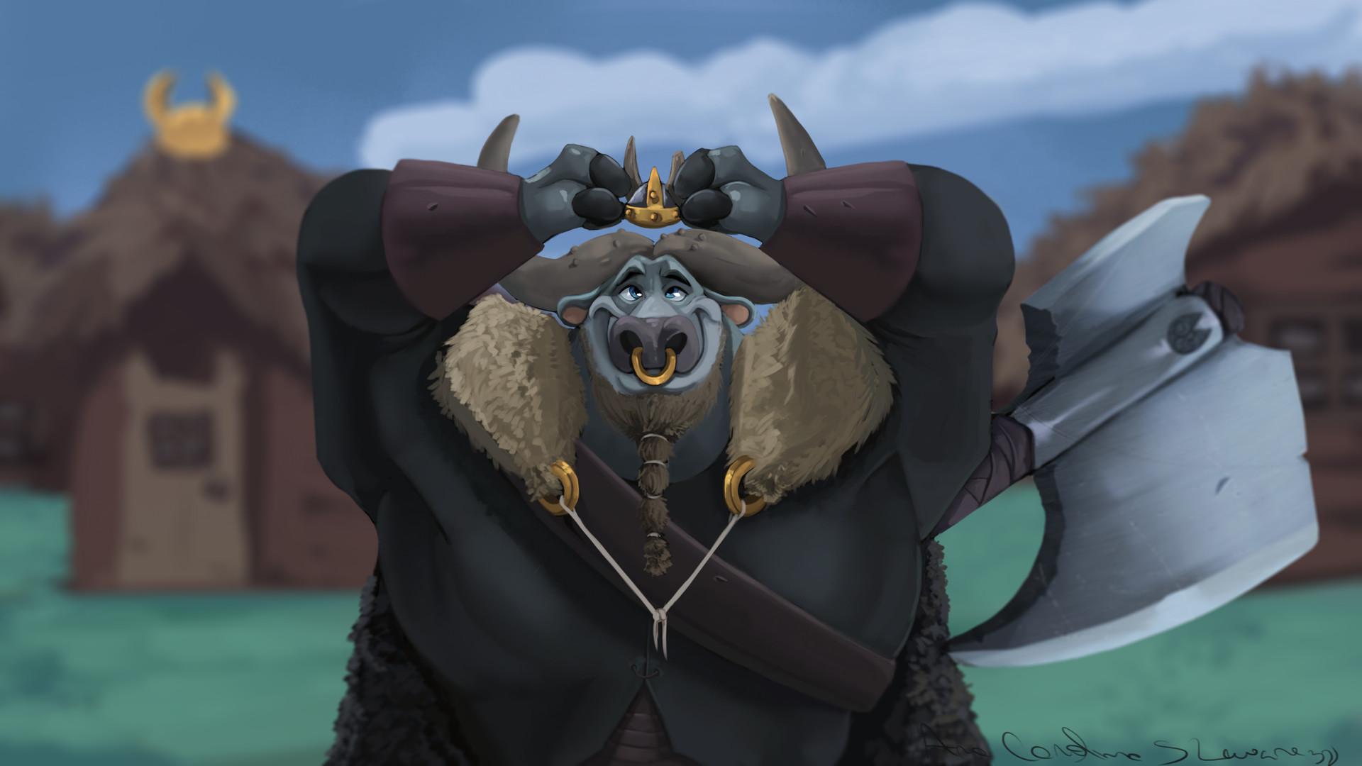 ArtStation - Viking Bull