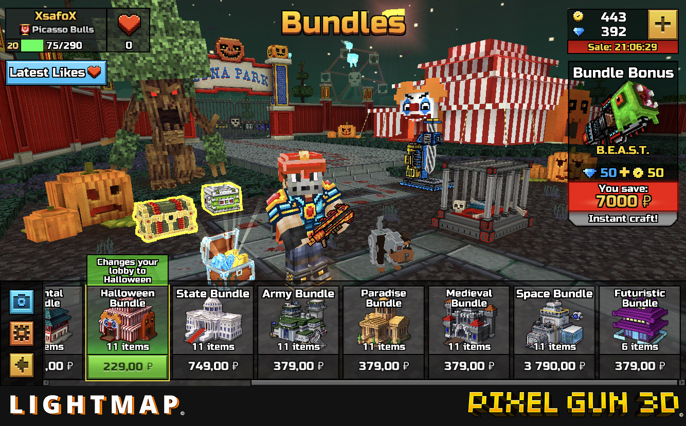 Alexey Safonov - Pixel Gun 3D - Lobby bundles (2016-2018)