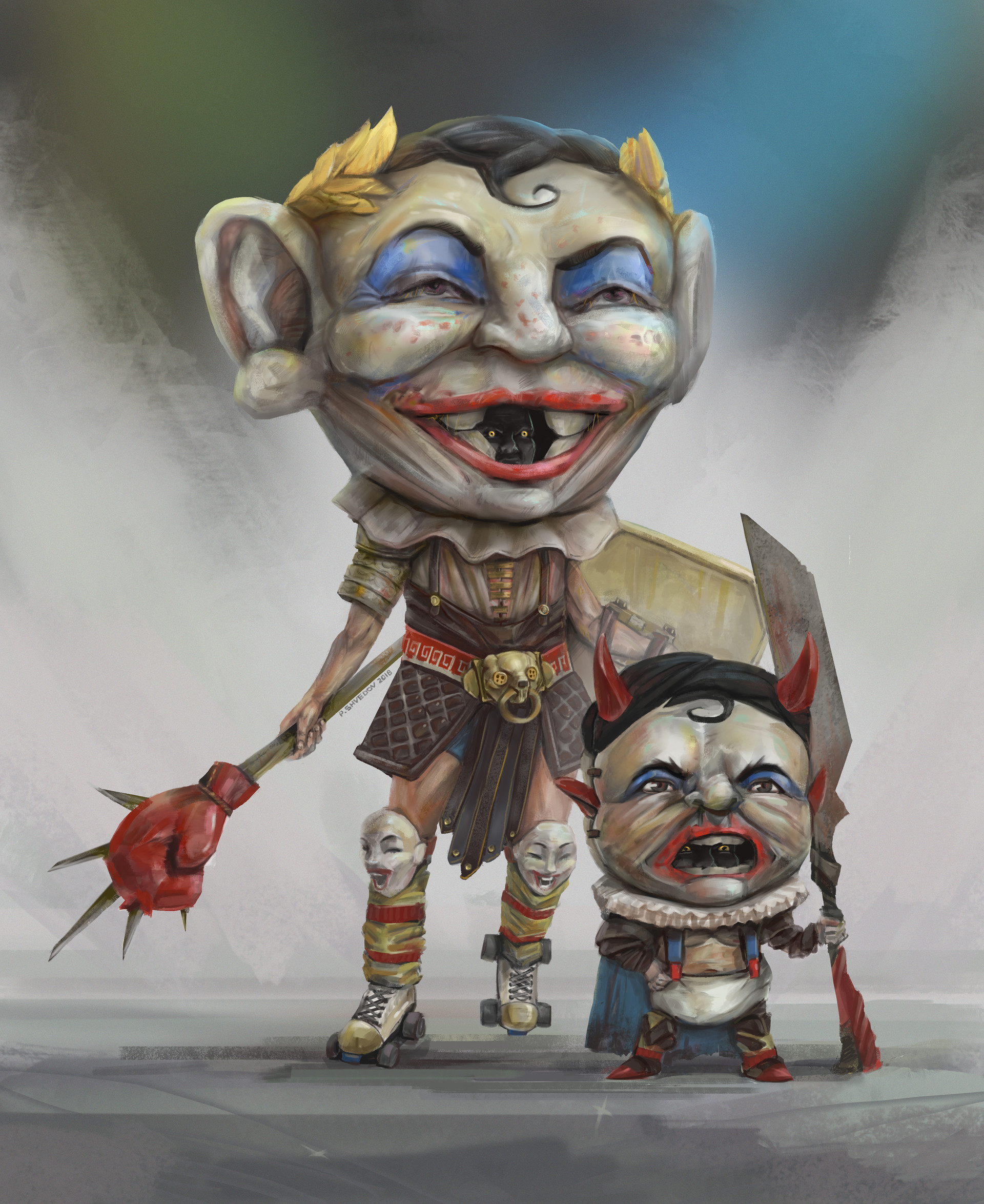 ArtStation - Gladiators Sweet Candy and Magnus Mortale, Pavel Shvedov