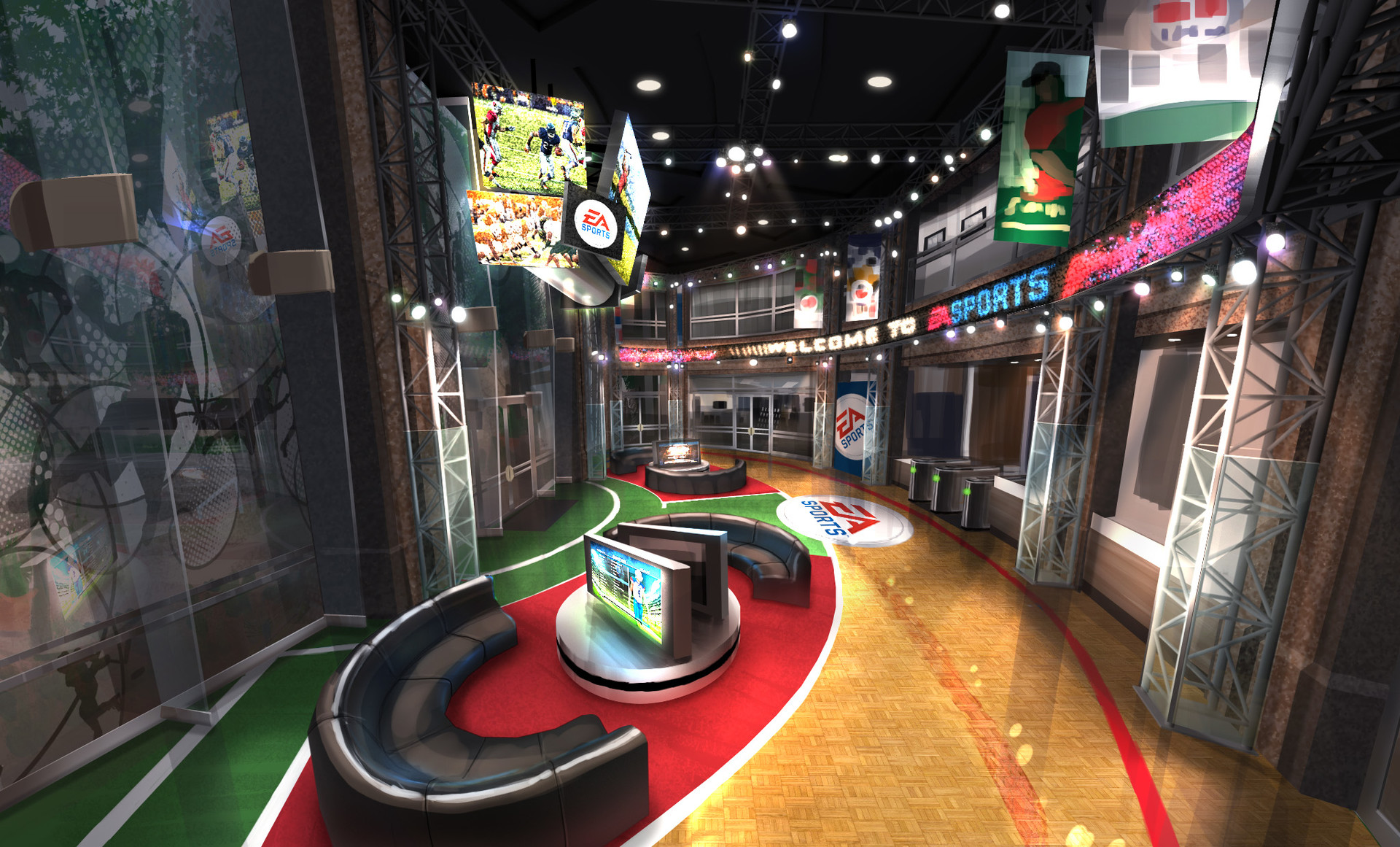 ArtStation - EA SPORTS Interior Branding
