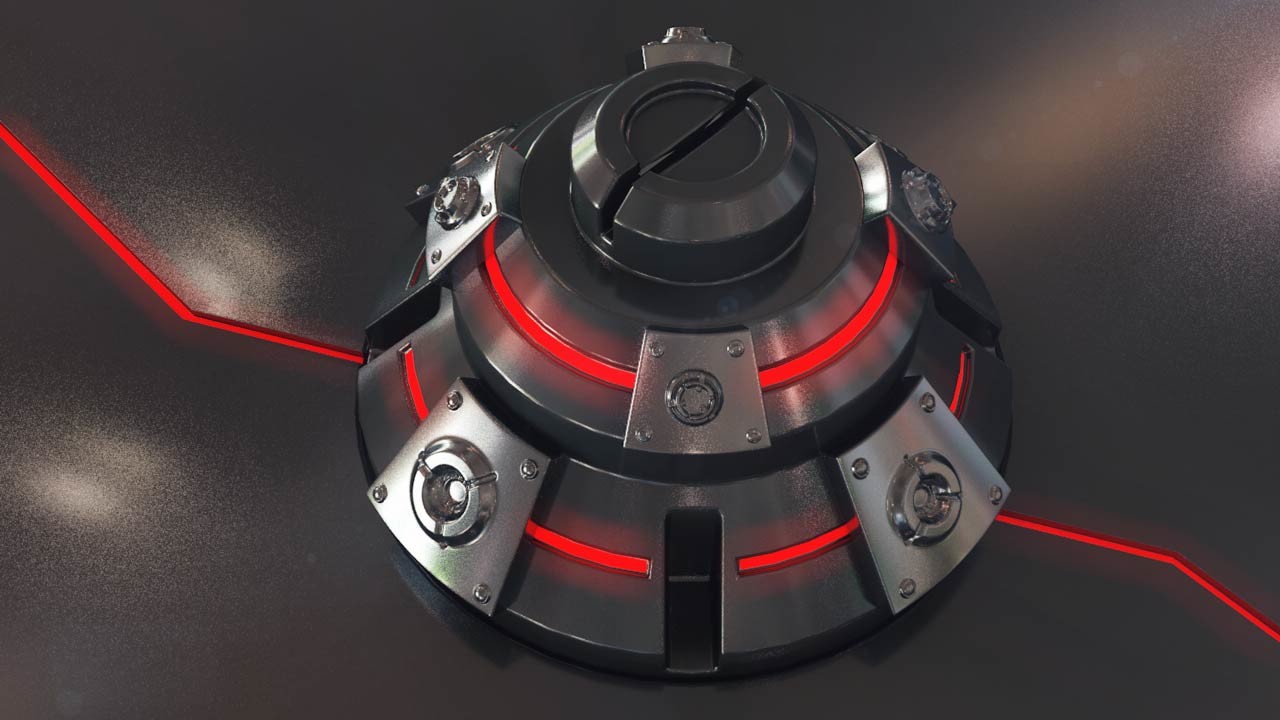 ArtStation - sci fi button