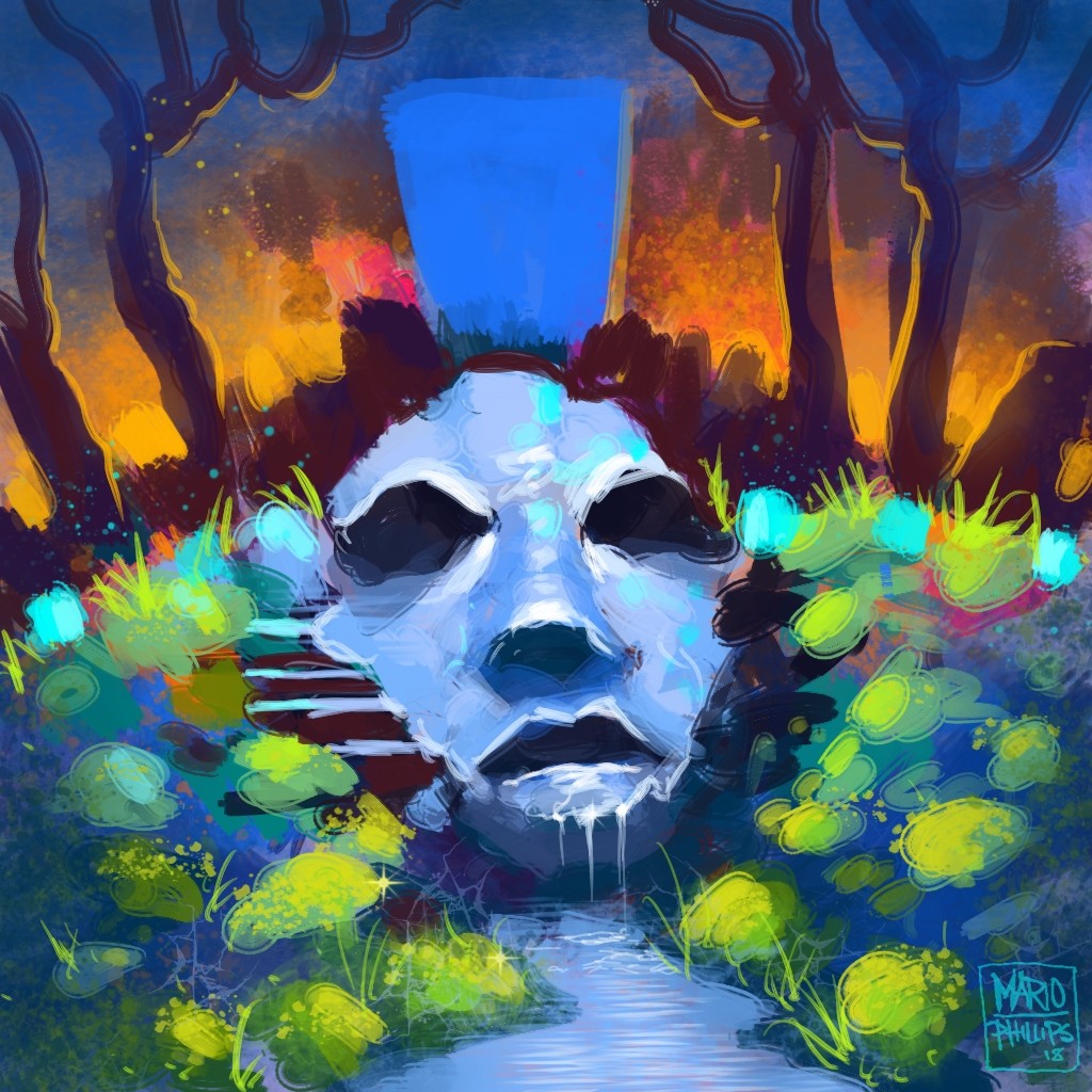 ArtStation - Stone Face Garden