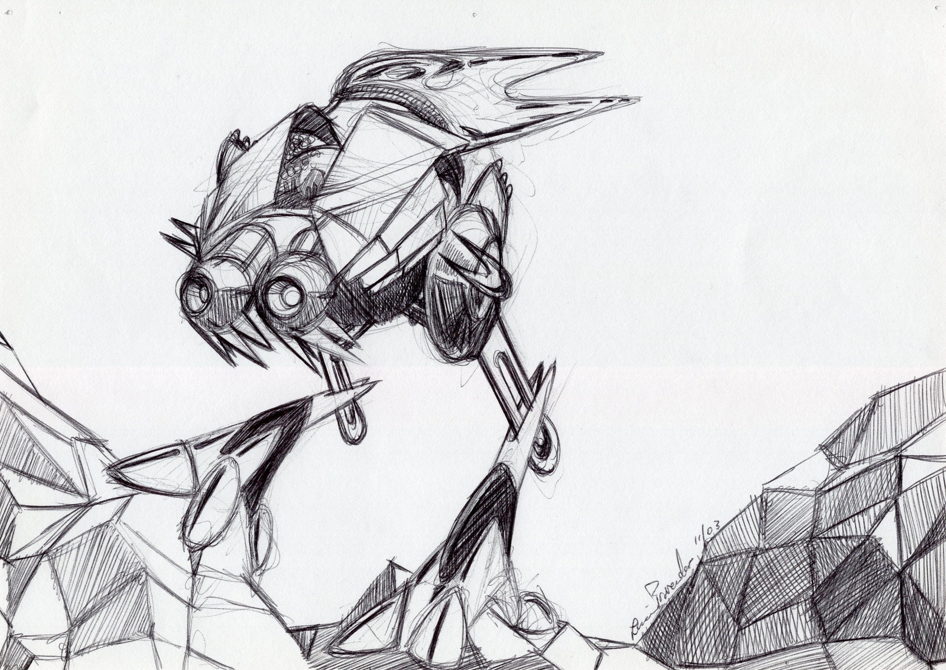 ArtStation - Mech Sketch