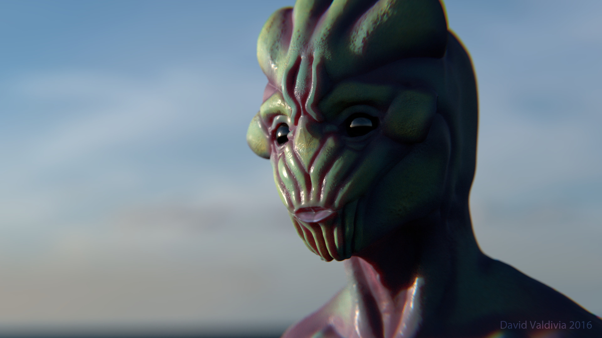 ArtStation - Alien Head Sculpt