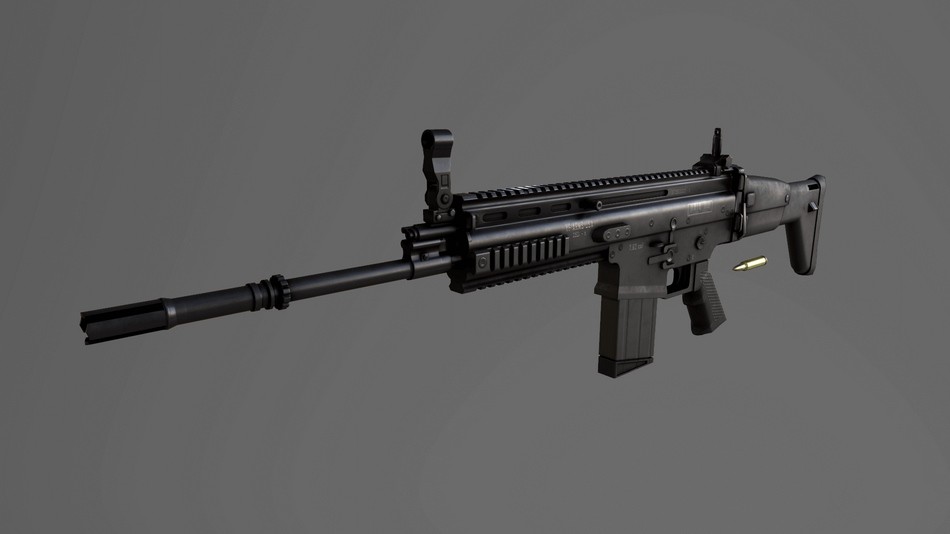 ArtStation - SCAR Assault Rifle