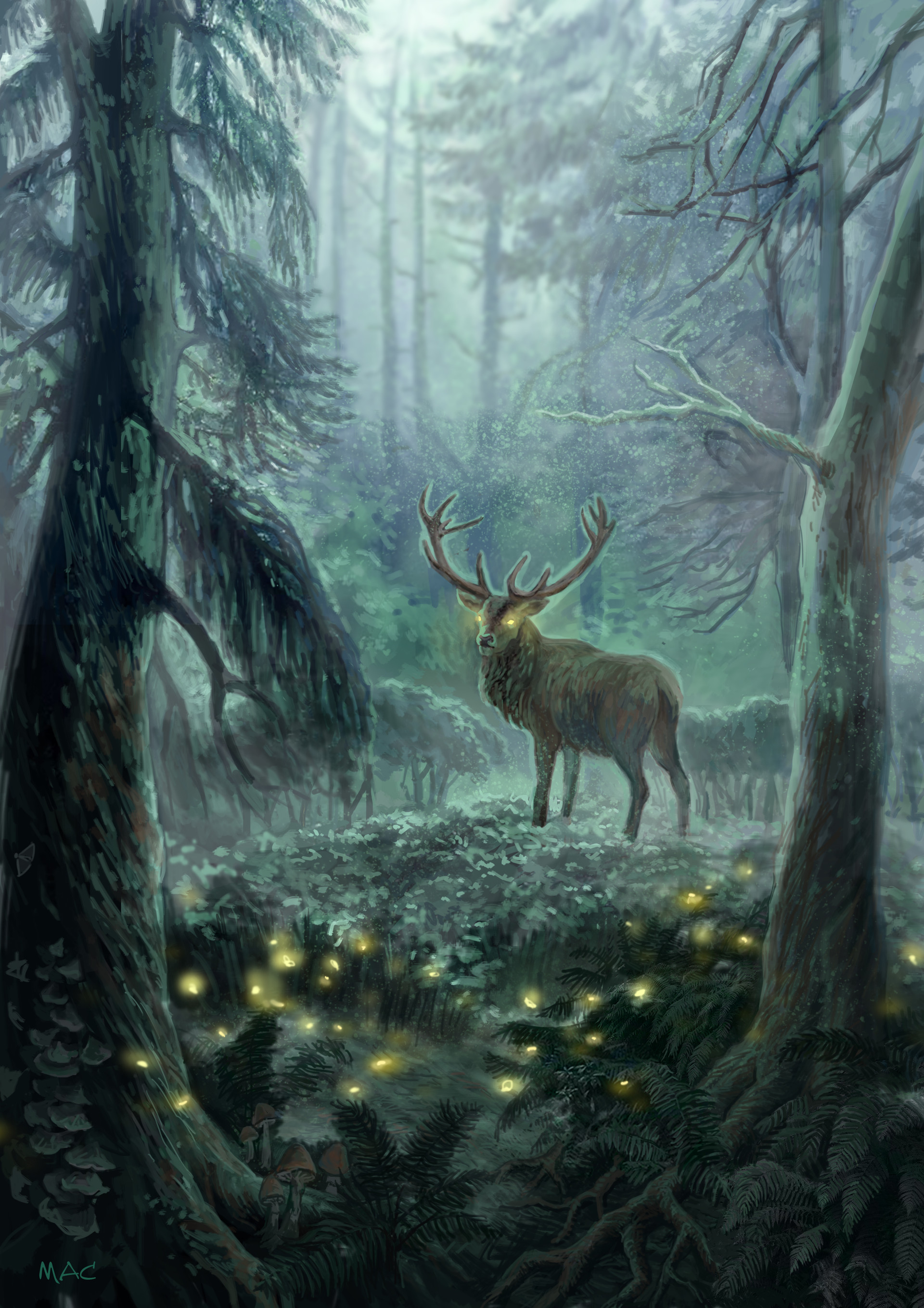 ArtStation - Illustration to the story "Wild hunt"