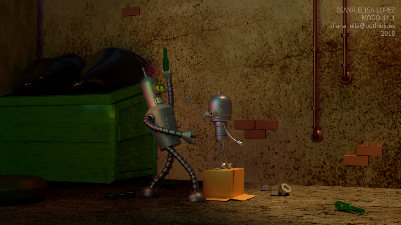 ArtStation - Machinarium meets Bender