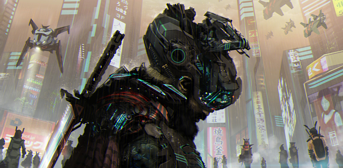 ArtStation - Future samurai