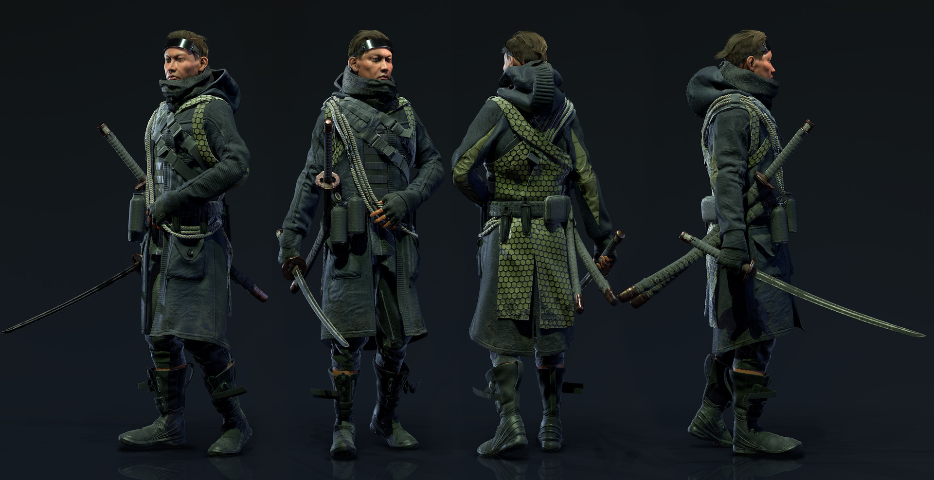 ArtStation - Cyber Punk Samurai
