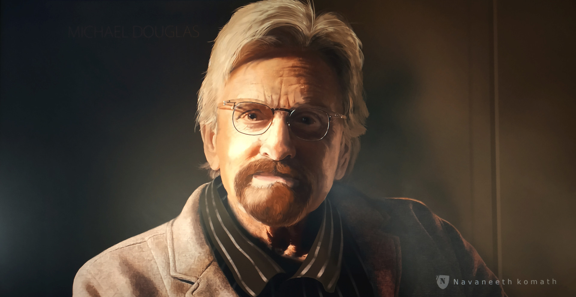 ArtStation - DIGITAL ART[ Michael Douglas ] BY NAVANEETH KOMATH
