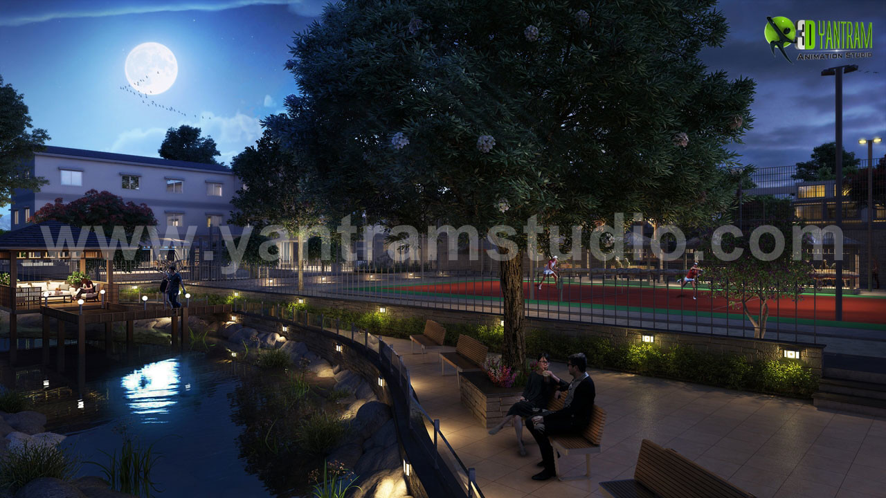 ArtStation - 3D Exterior Residential Community Apartment Modeling by ...