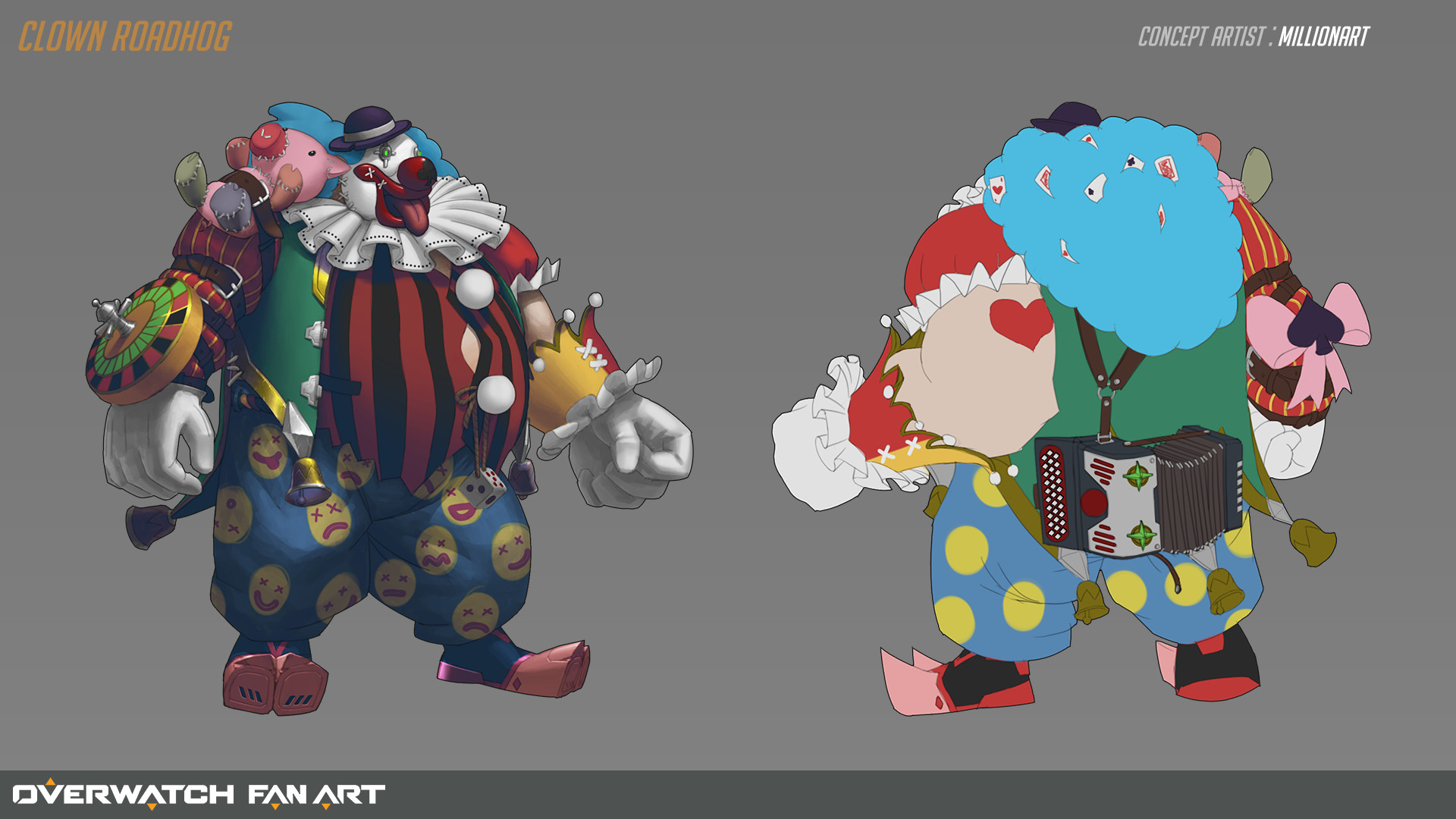 ArtStation - Clown RoadHug (Overwatch Fan Art)