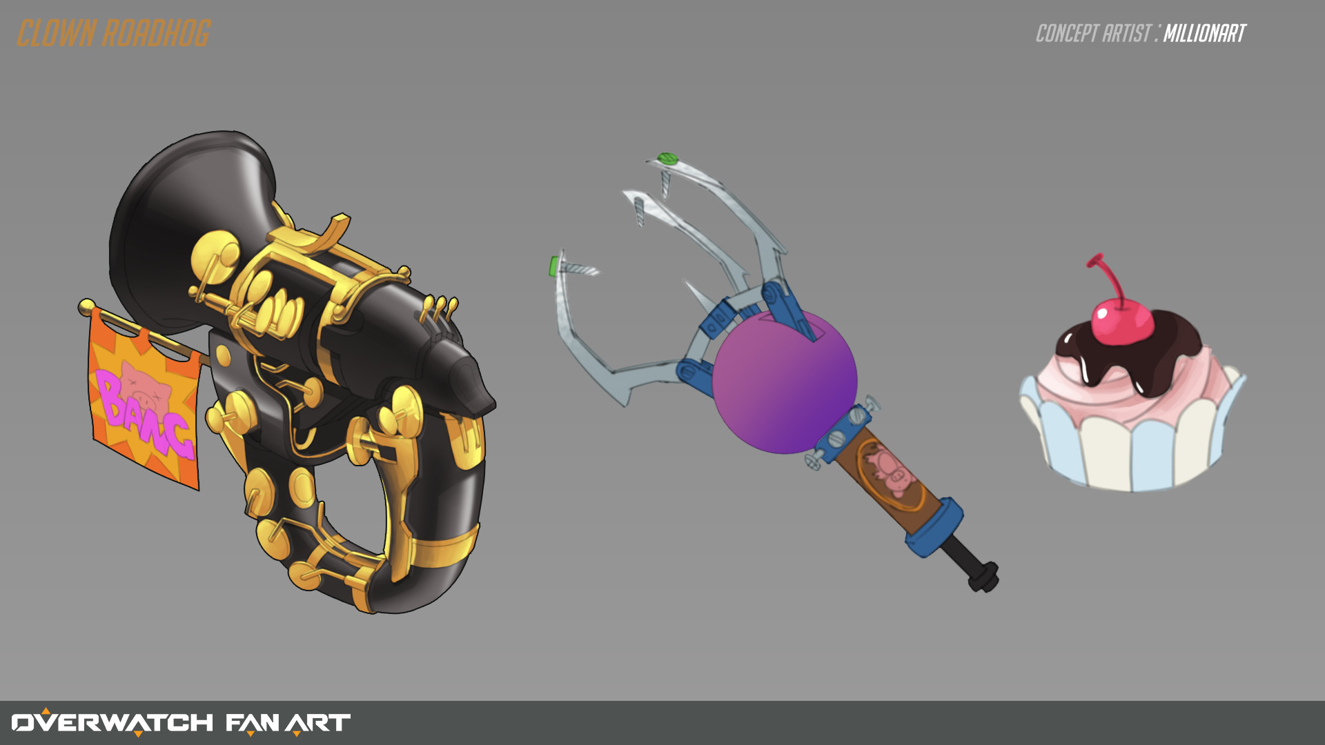 Jack Frost - Clown RoadHug (Overwatch Fan Art)