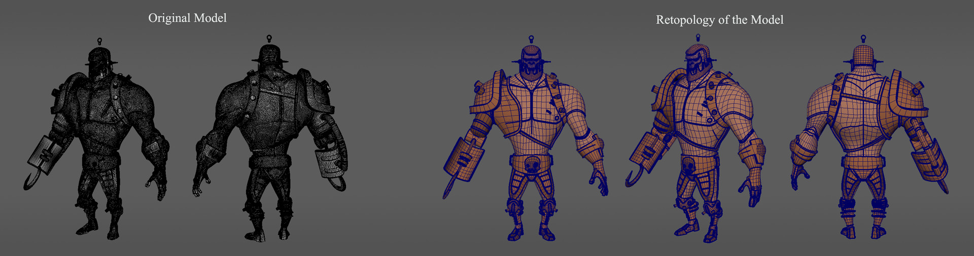 Crystal Tamayo - Retopology and Rigging of TrapJaw