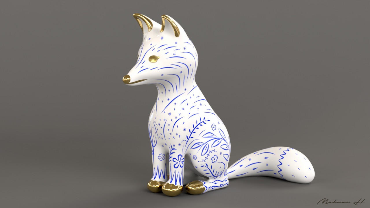 ArtStation - Porcelain fox