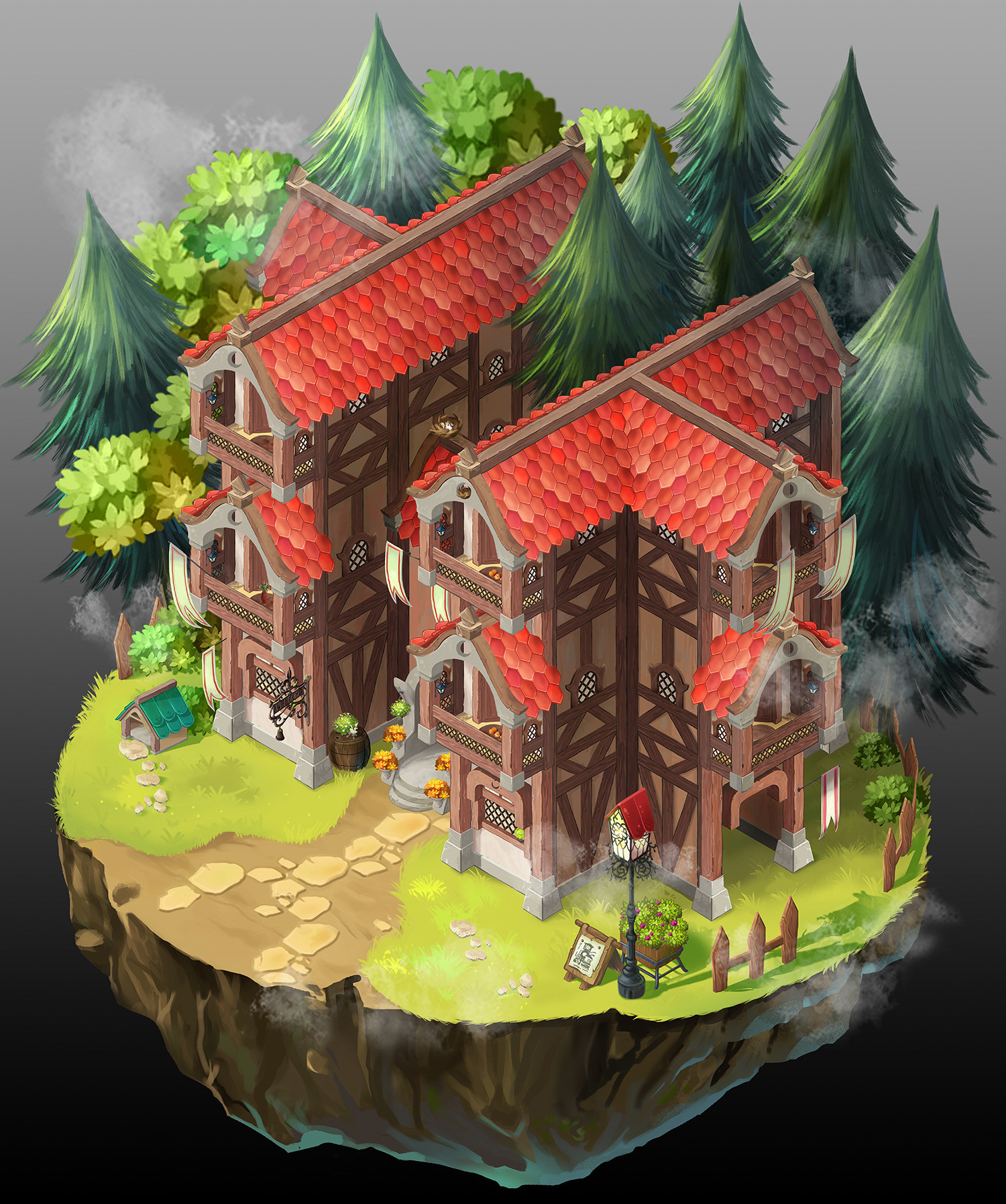 ArtStation - Isometric -The Hotel