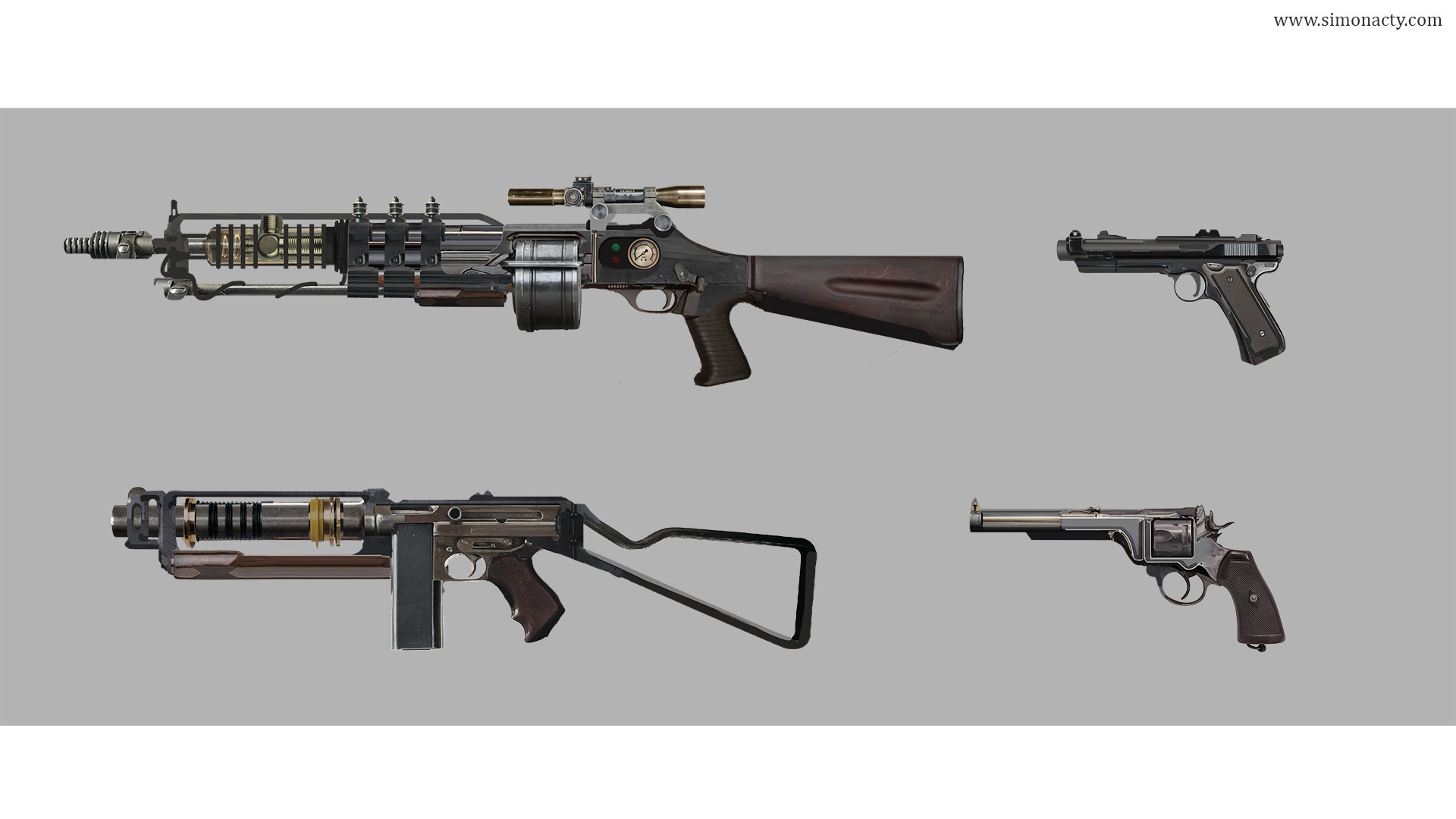 Simon Acty - Dieselpunk Weapon/Gun Exploration