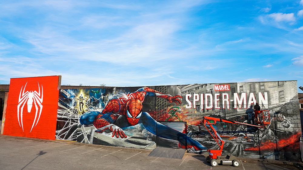ArtStation - Spiderman Mural