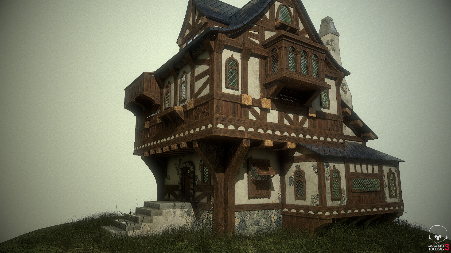 ArtStation - Middle Age House (Concept by Hui-Won Park)