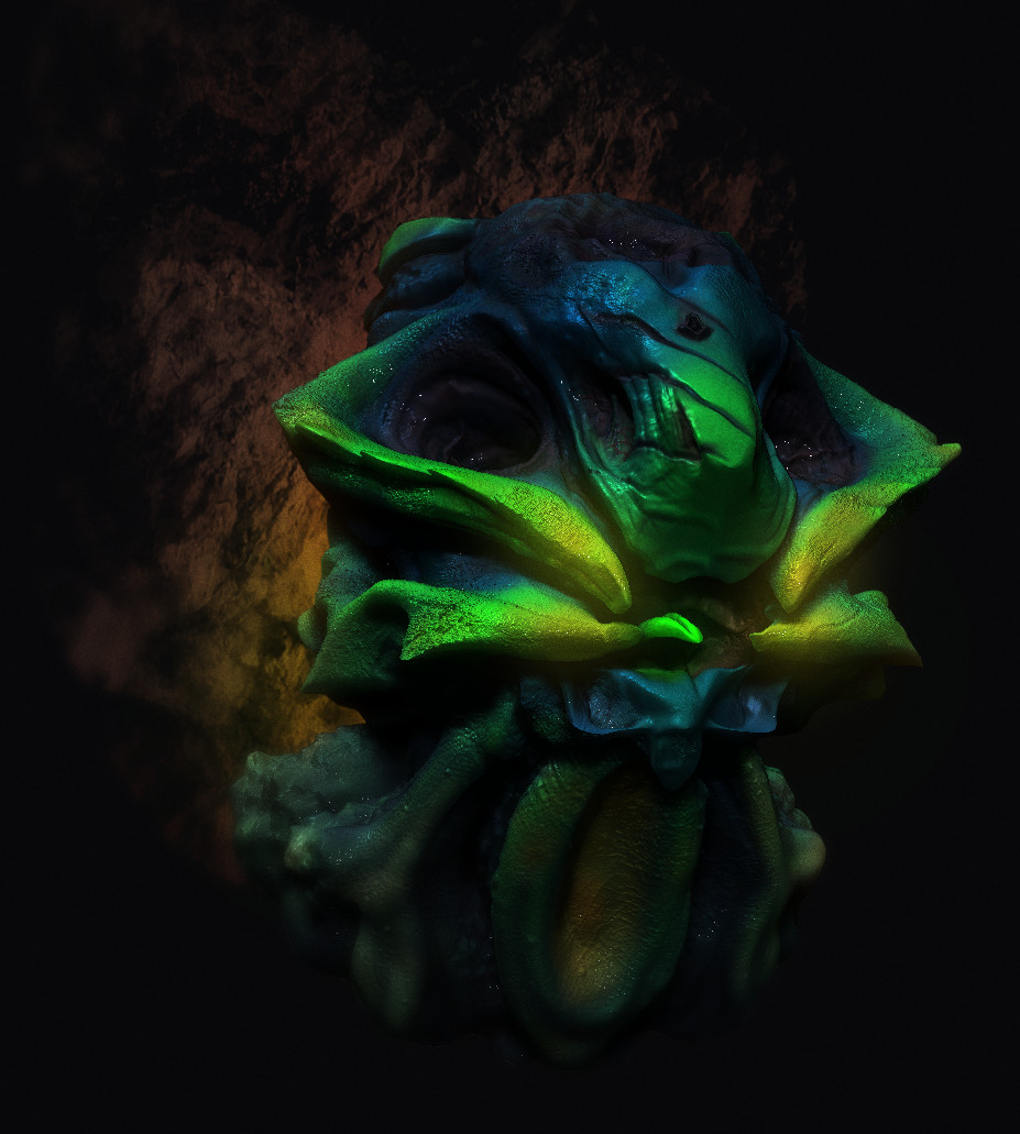 ArtStation - CAVE ALIEN - CREATURE DESIGN & 3D