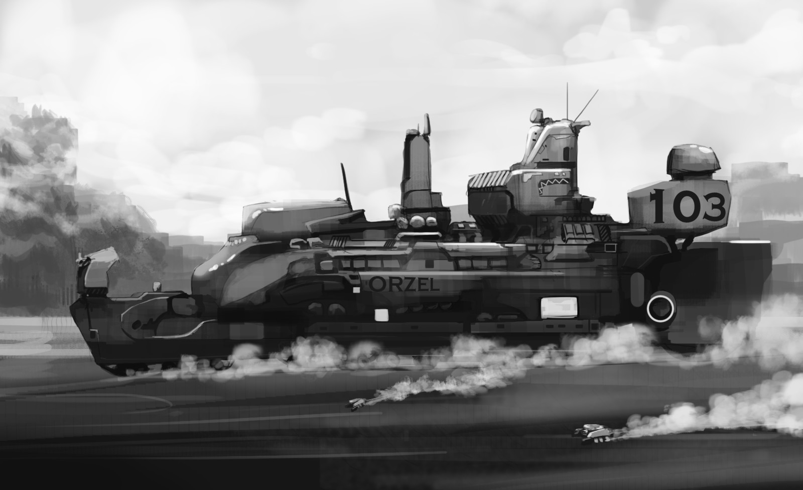 ArtStation - Desert cruiser Orzel