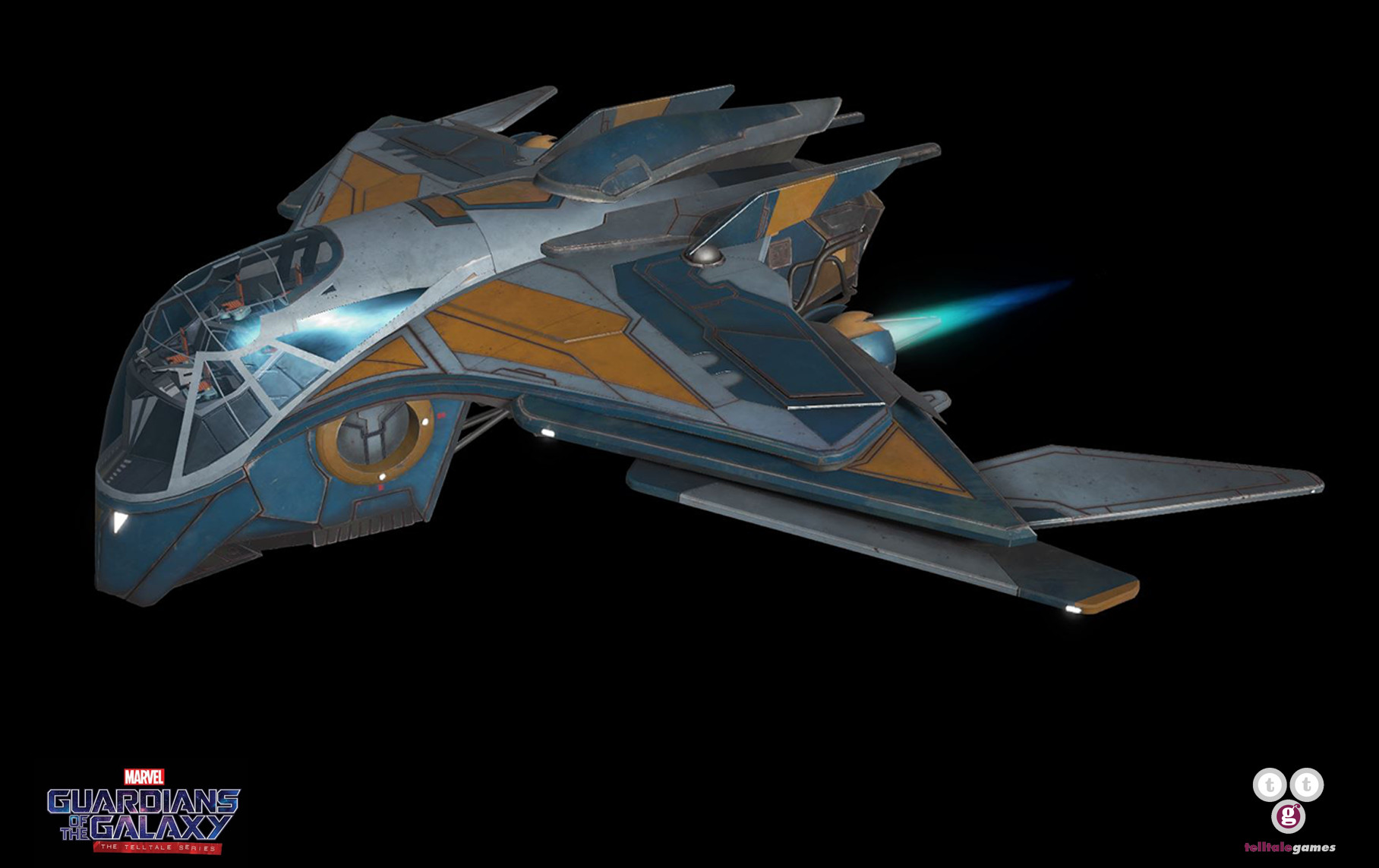 how to draw guardians of the galaxy ship