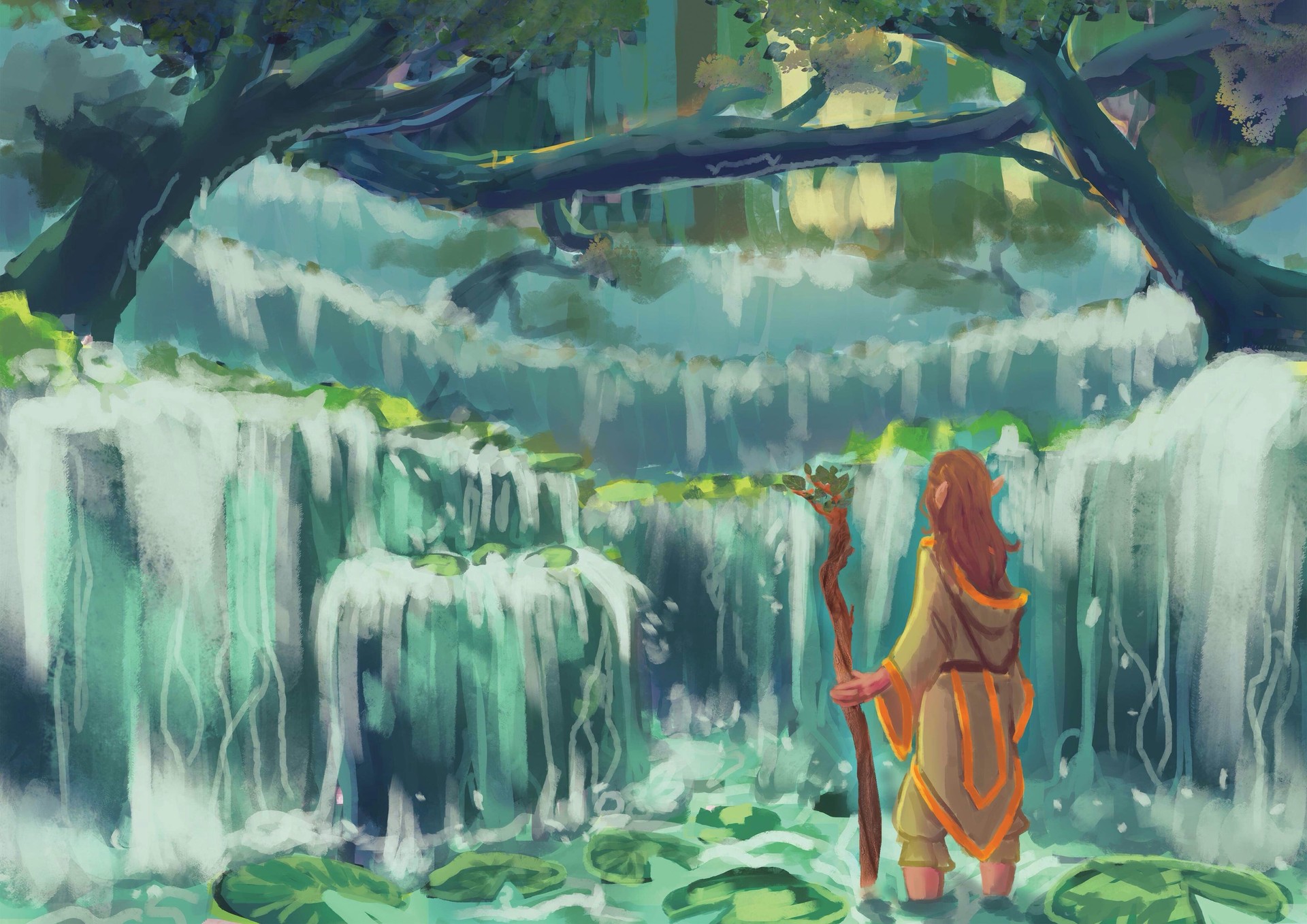 ArtStation - Druid's descent