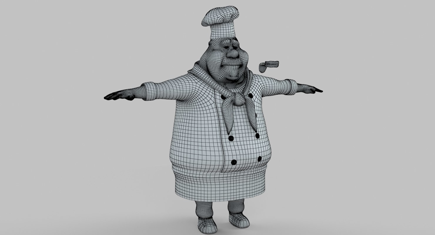 Fat Chef Drawings