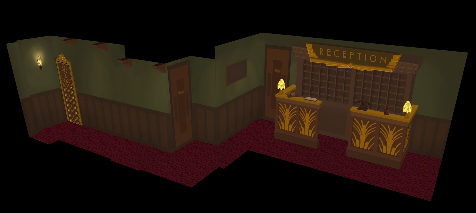 ArtStation - Horror Hotel Escape Game