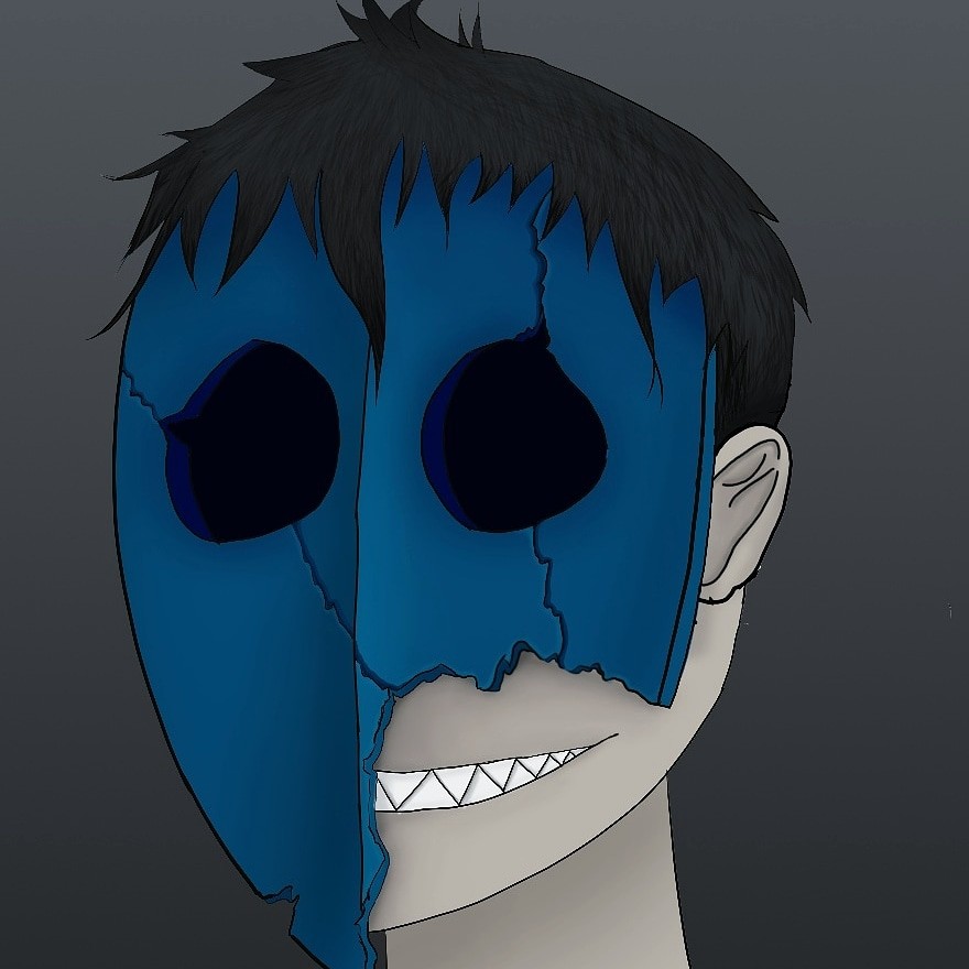 how to draw eyeless jack step by step
