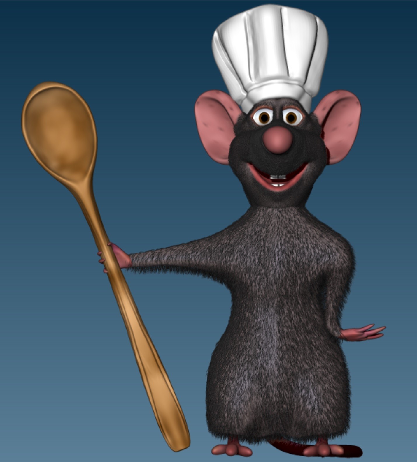 Sercan Karaman - Ratatouille Ramy Mouse / ZBrush