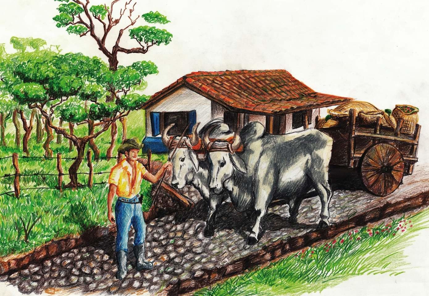 ArtStation - Ox cart