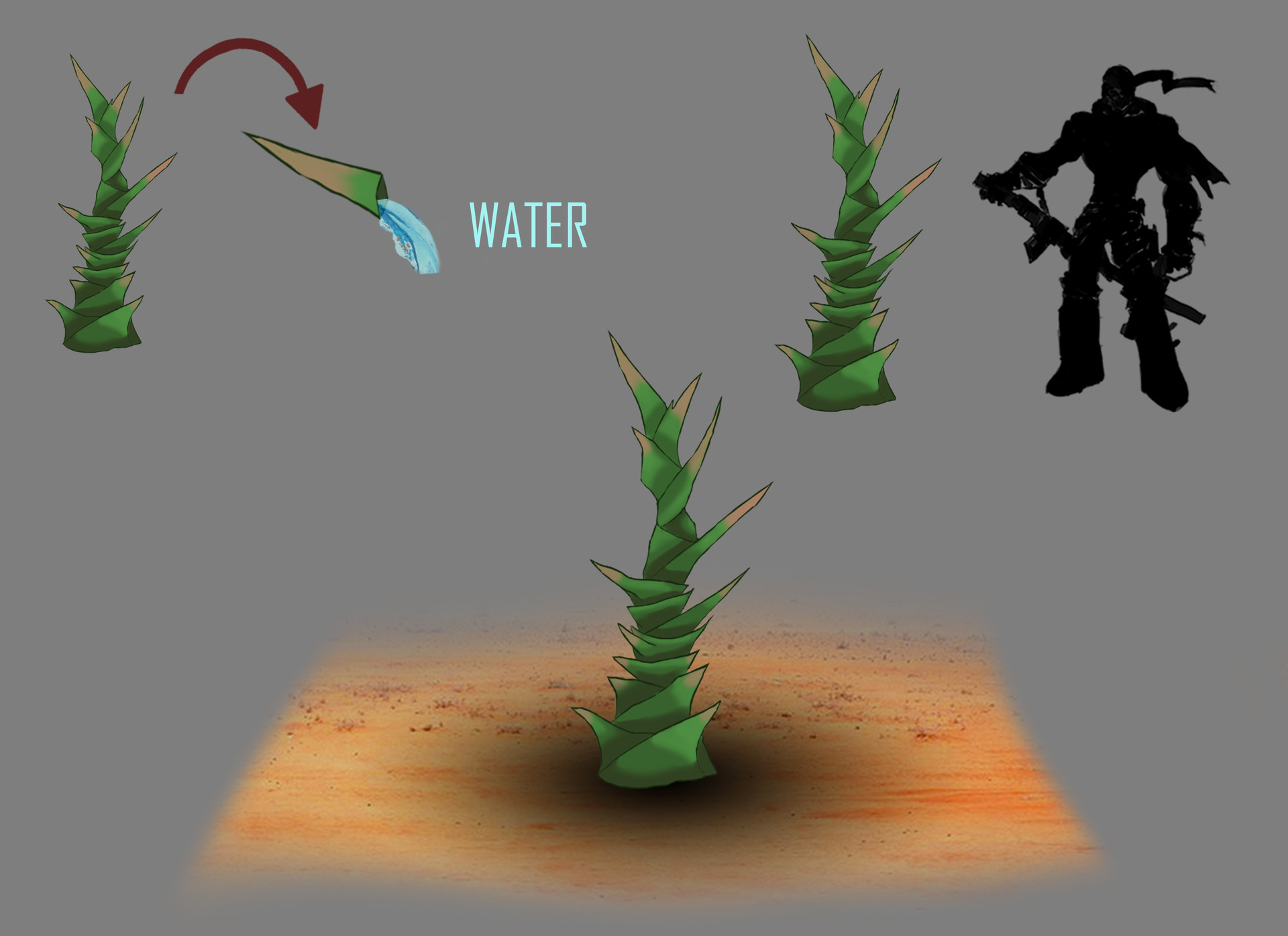 ArtStation - Flora Concept Art, Water Plant