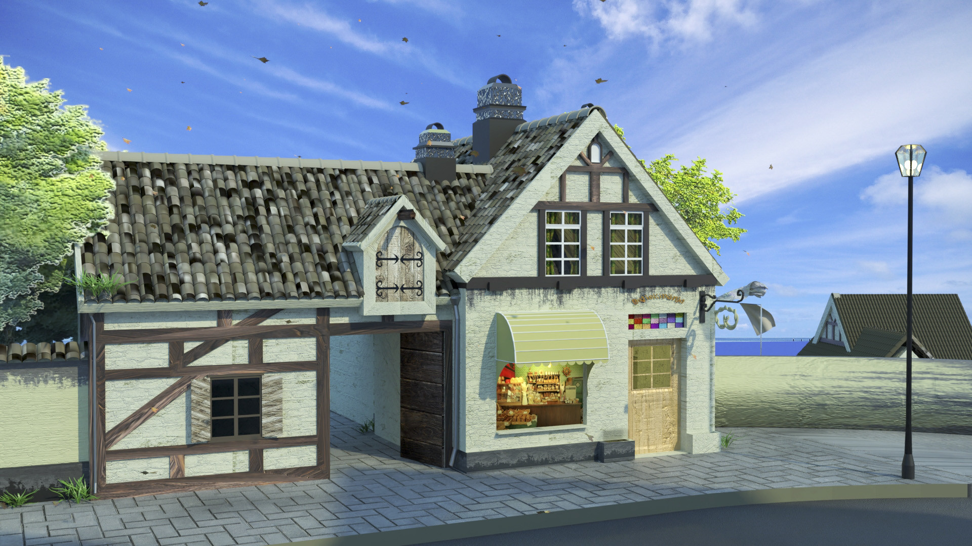 ArtStation - the bakery in kiki movie :)