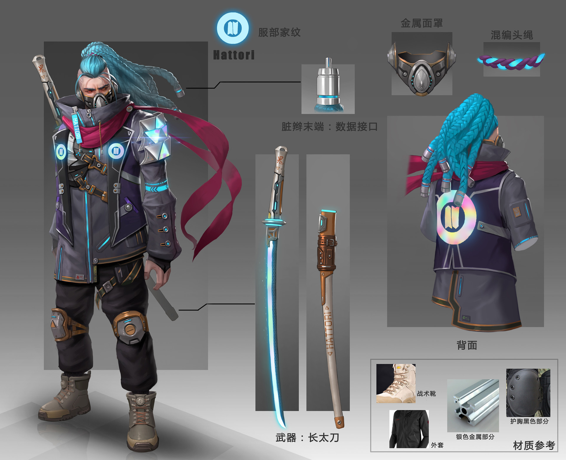 ArtStation - Personal work-cyber ninja