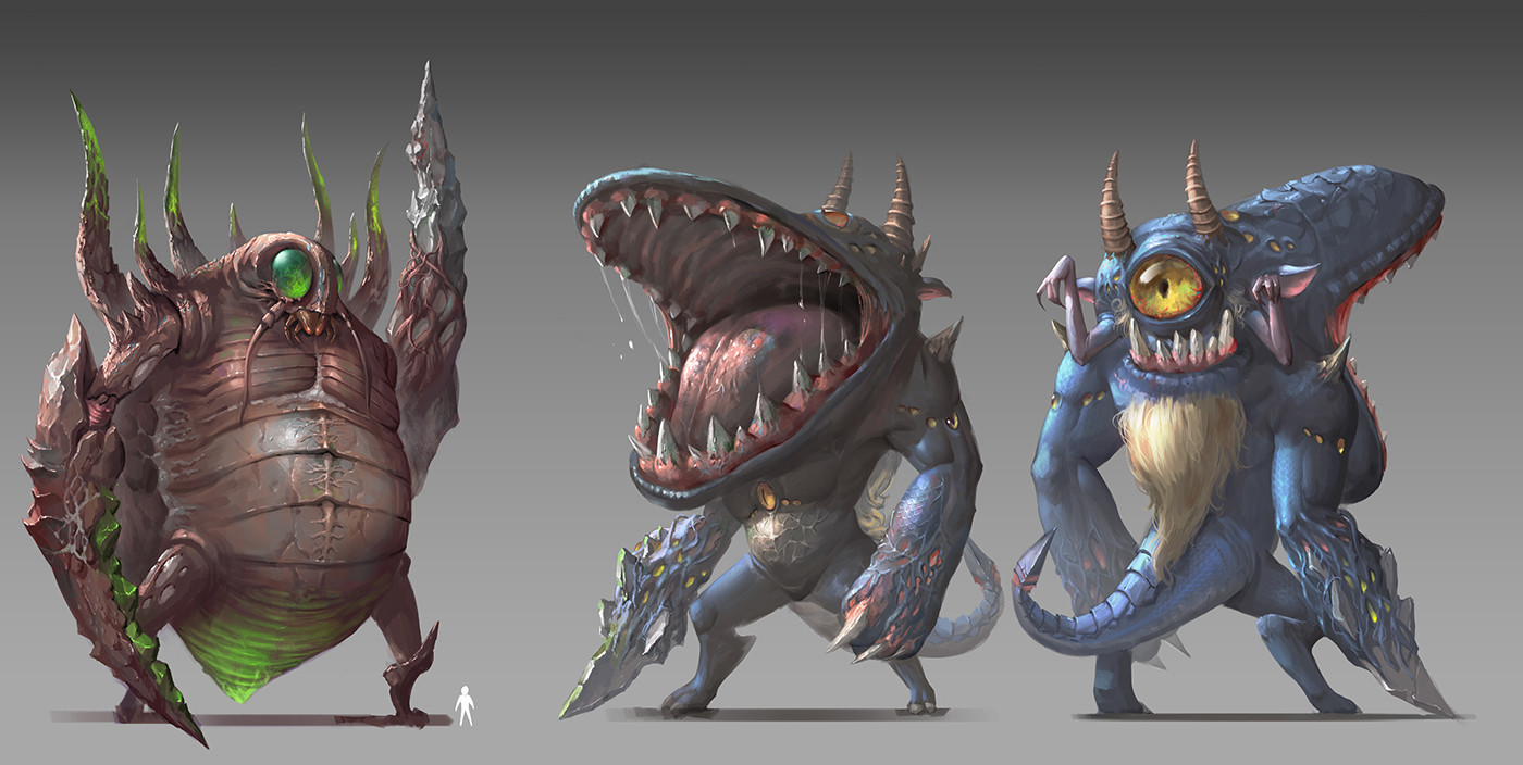 ArtStation - Personal work-unnamed monsters