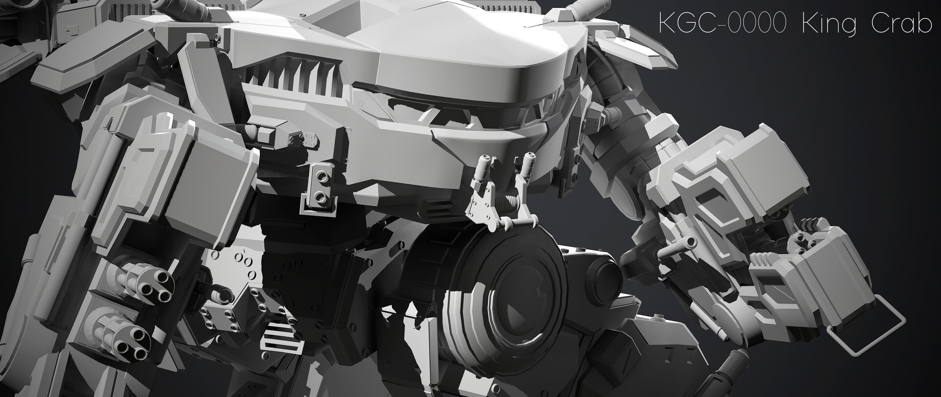Dennis Halim - KGC - 0000 King Crab 3D Model from Battletech