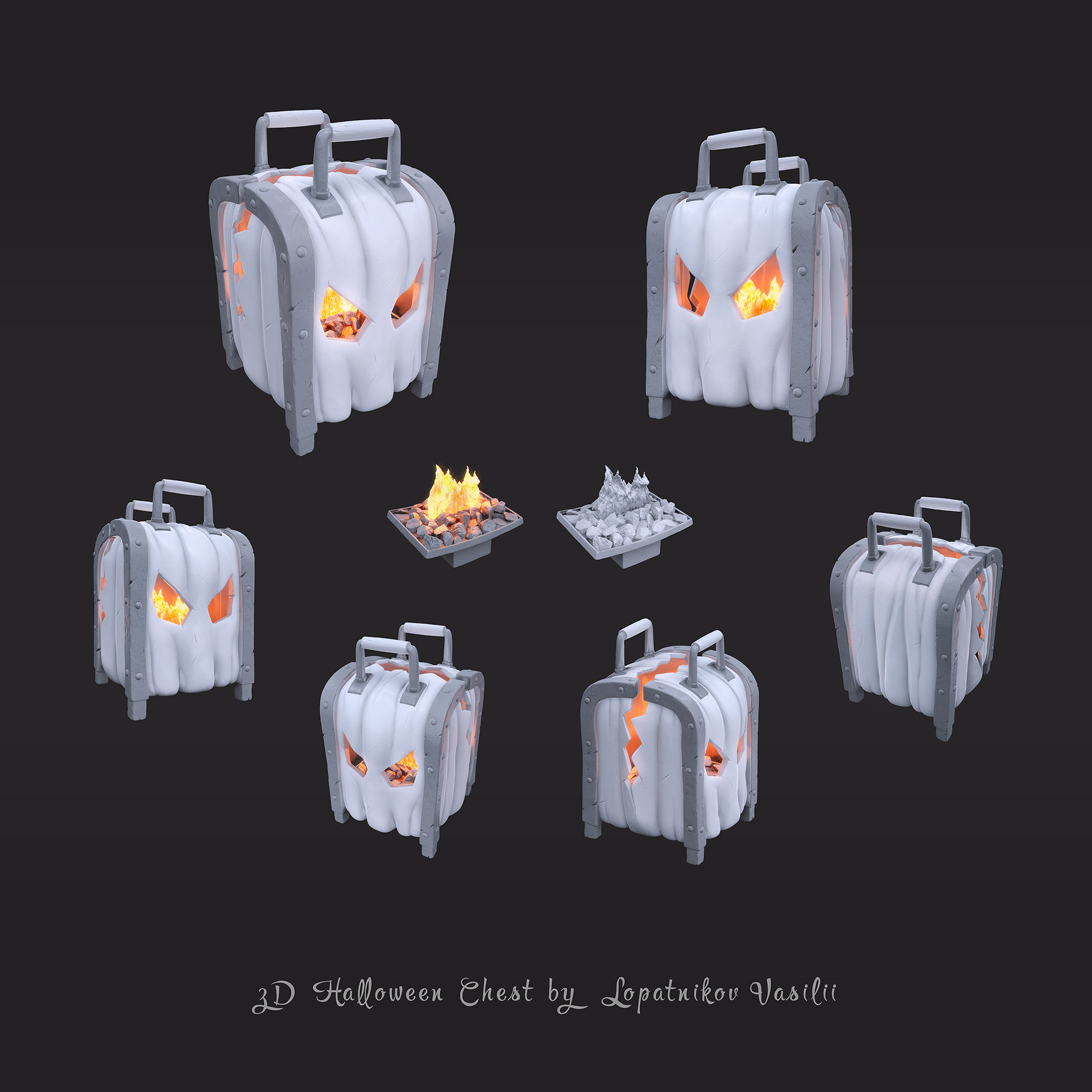 ArtStation - Halloween Chest [ Sculpt ]