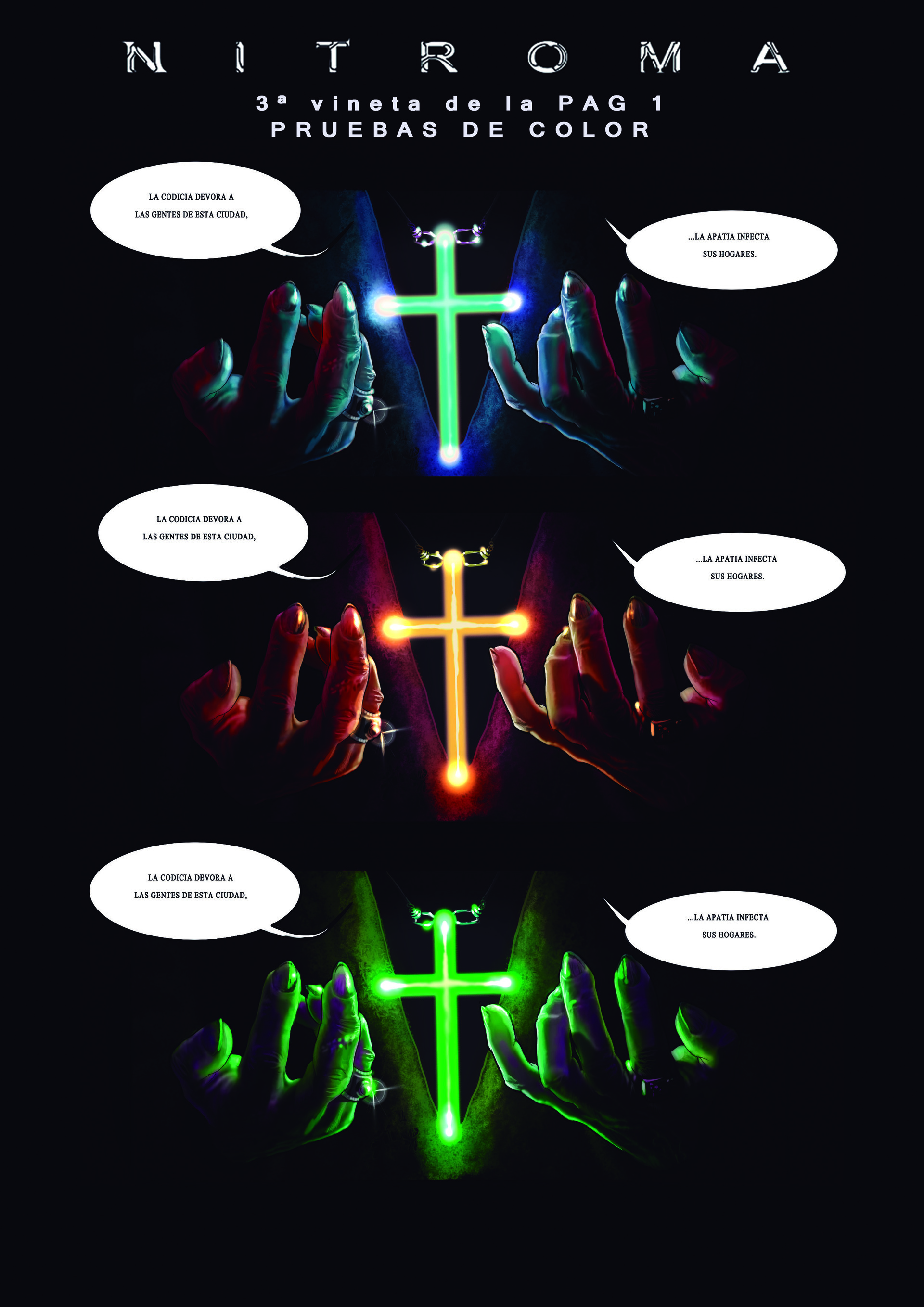 ArtStation - Comic layout and color variations