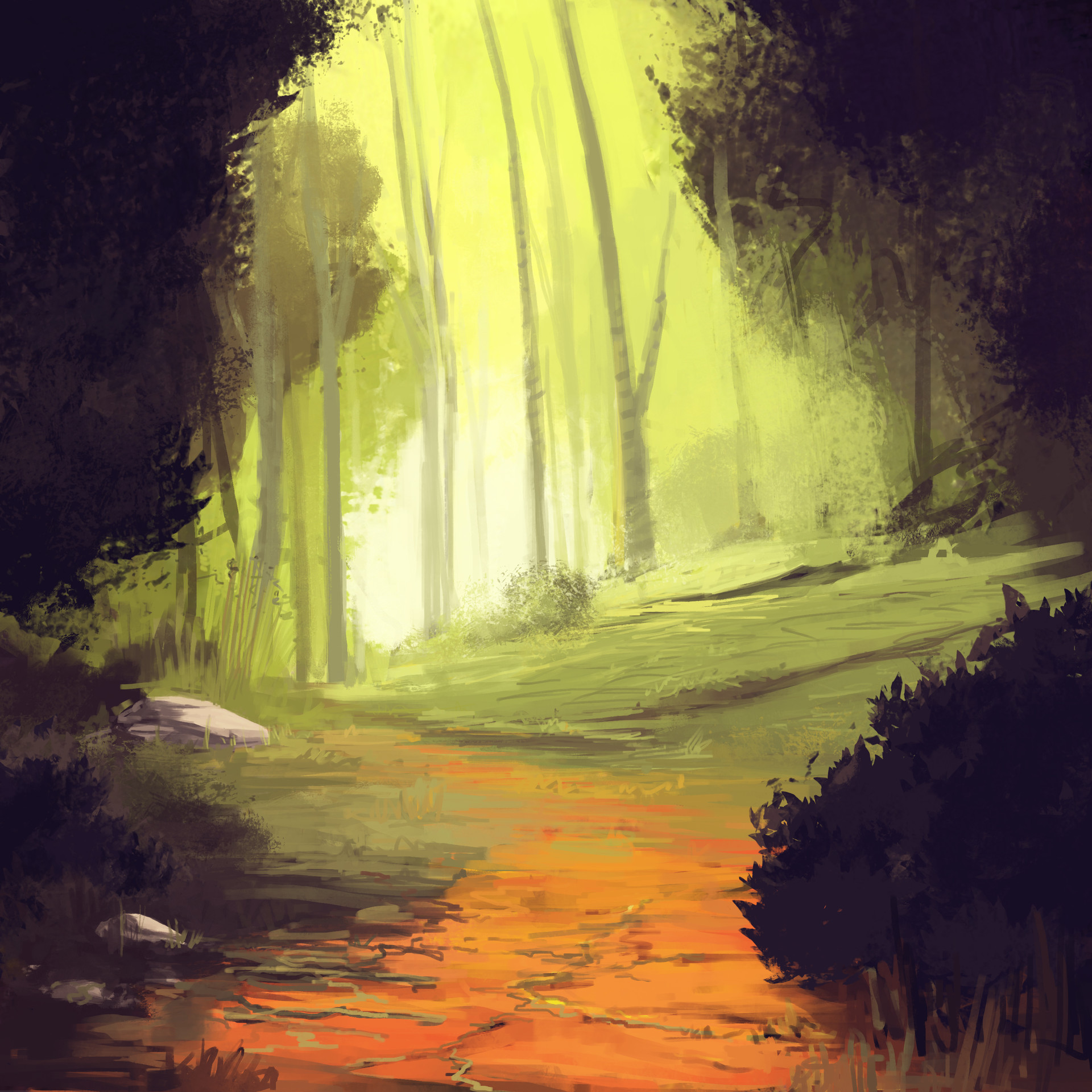 ArtStation - Orange Pathway