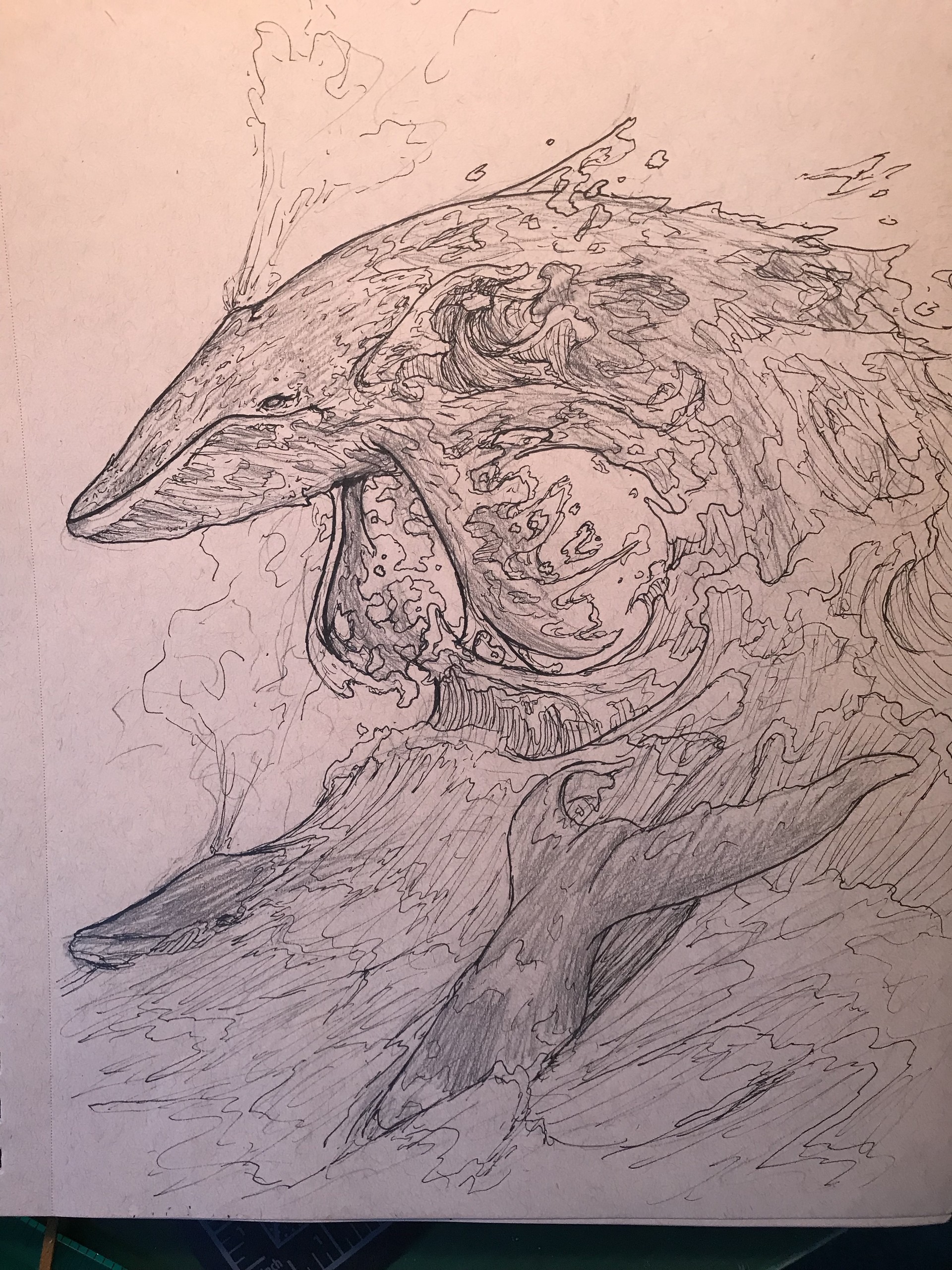 how to draw water elemental