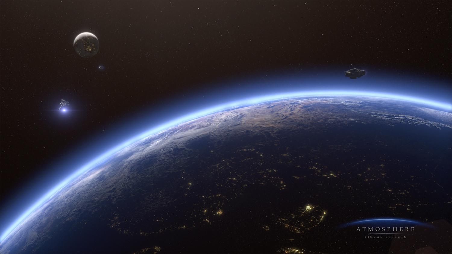 ArtStation - Earth Matte Painting
