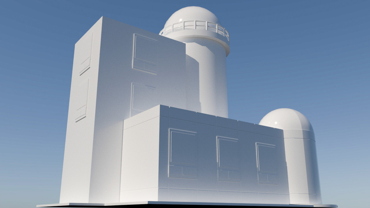 Futuristic Laboratory Exterior