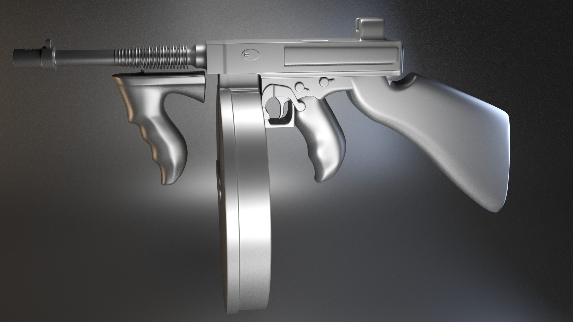 ArtStation - Tommy Gun WORK IN PROGRESS