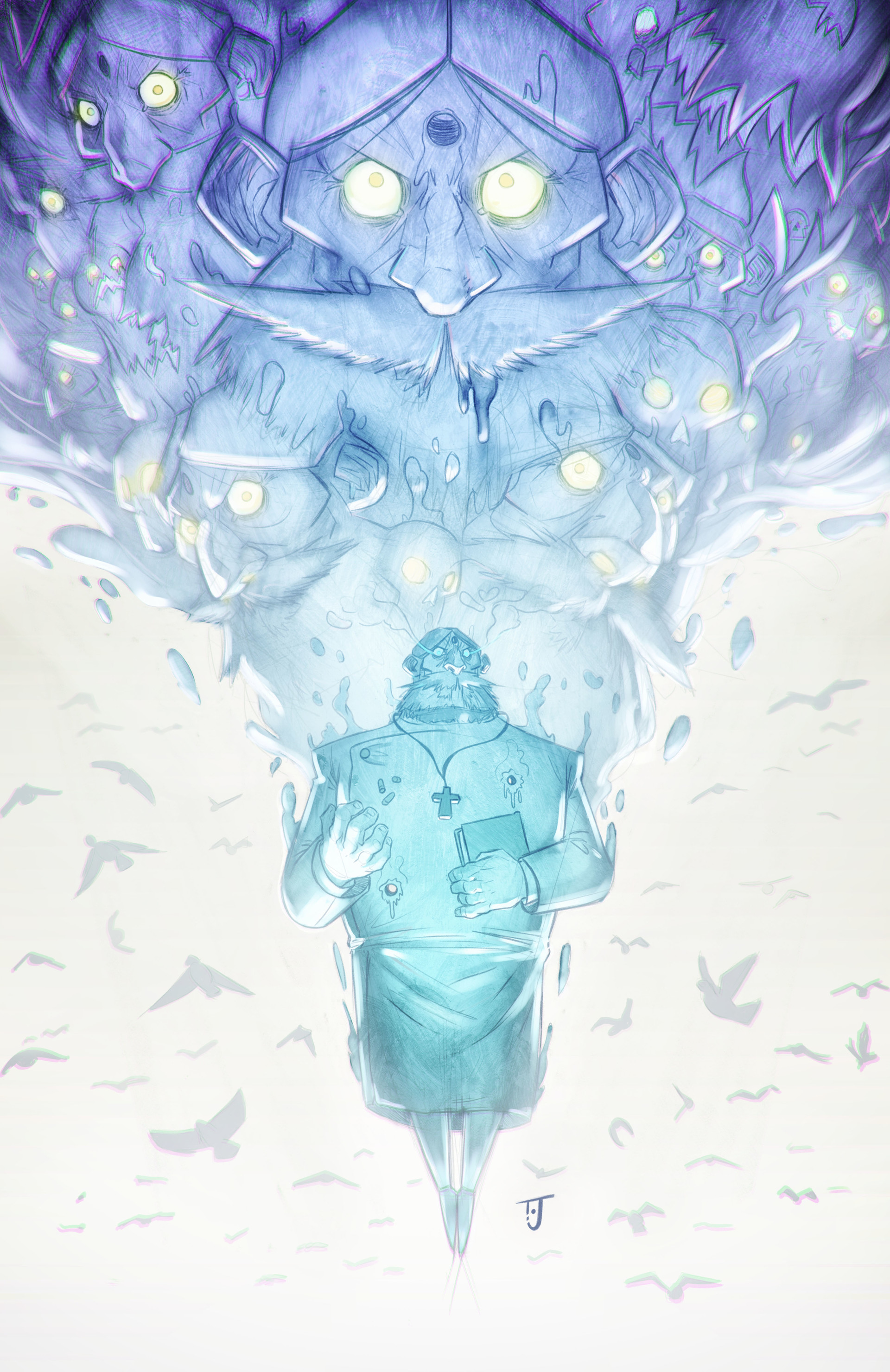 ArtStation - Rasputin's ghost ( CDC Ghosts & Poltergeists)