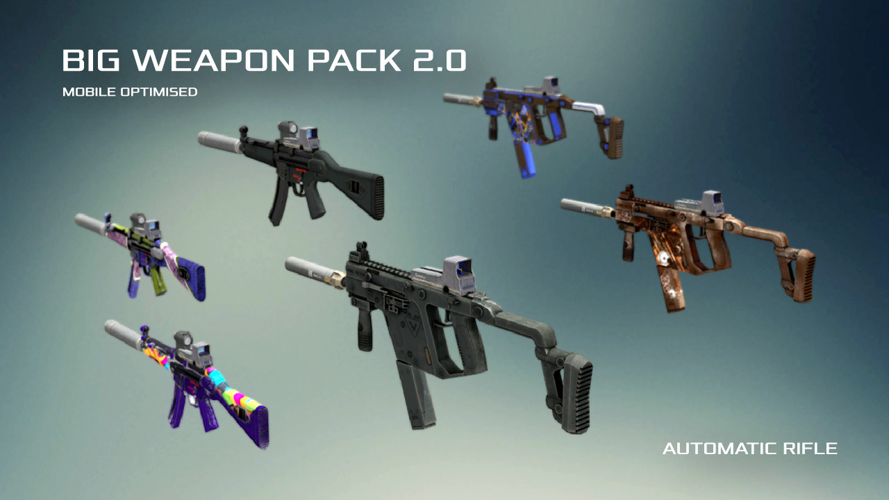Artem Alexandrov - Big Weapon Pack 2.0 Mobile Ready - Snipers, pistols ...
