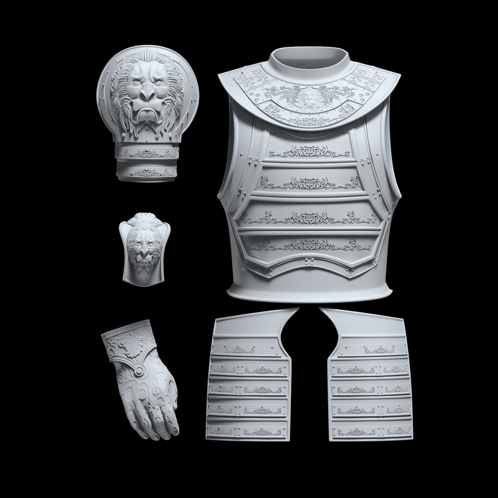 ArtStation - Jaime Lannister's Armour for 3d-print
