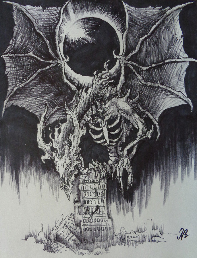 Ian Nielsen - Arwork Based on Inktober 2018 Prompts