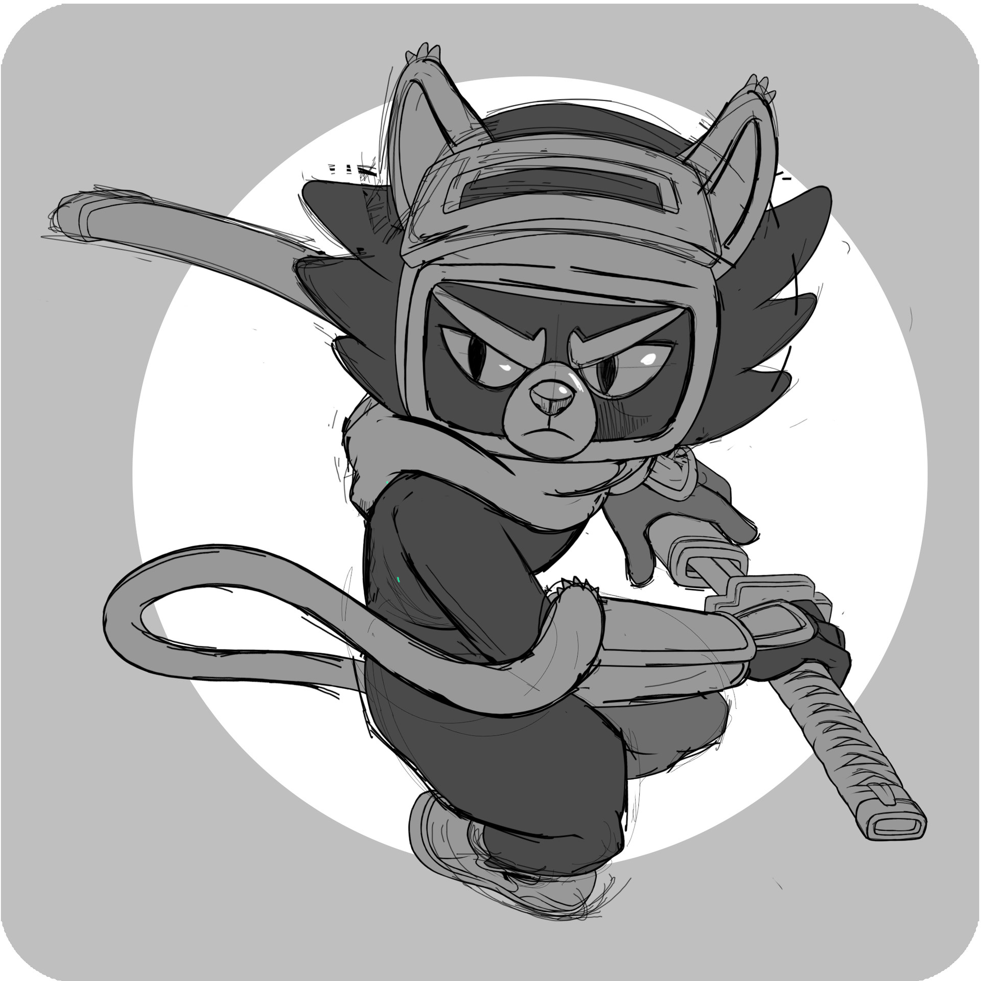 how to draw ninja cat