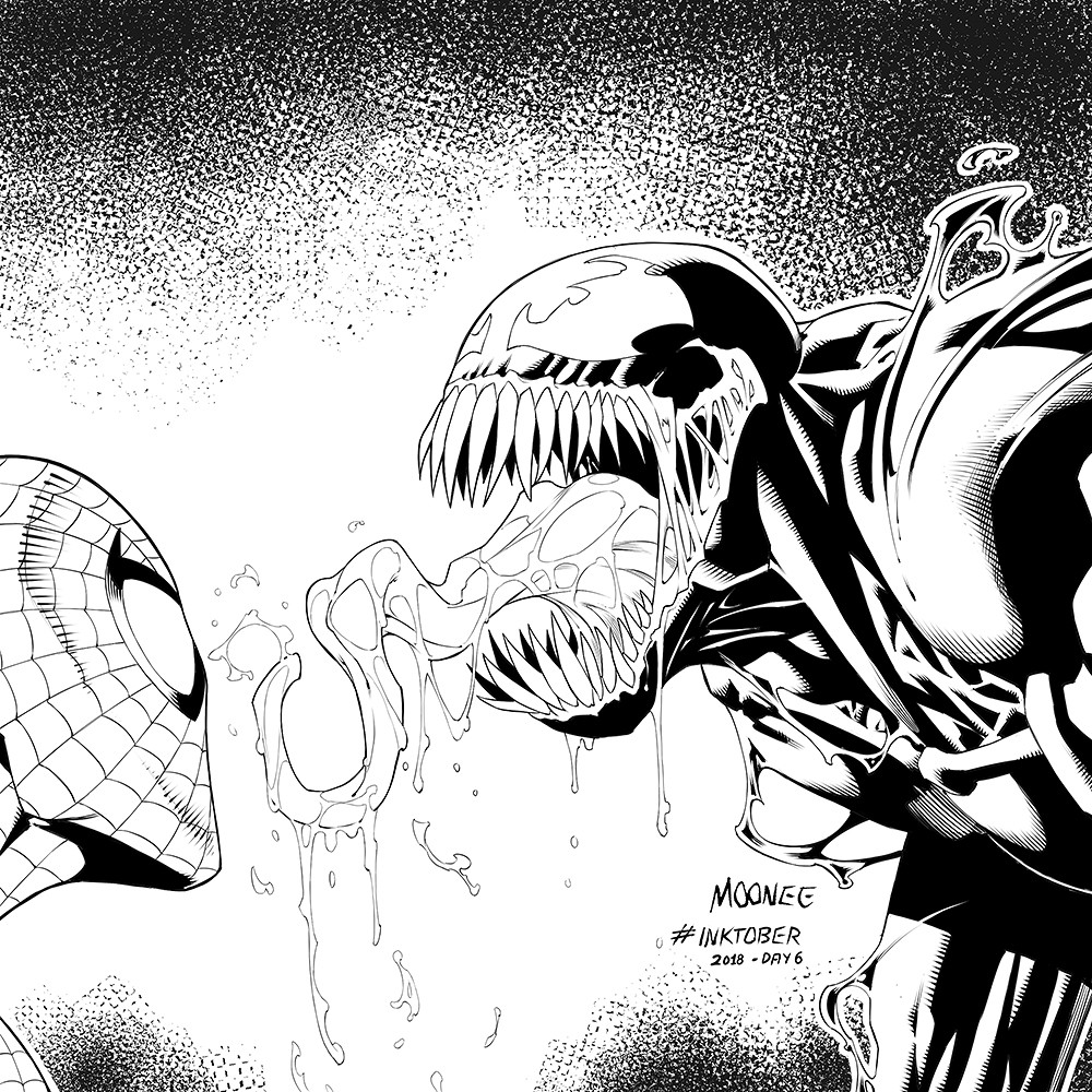 venom spider man 2 coloring pages
